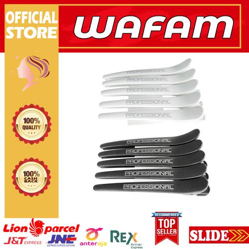 Jual JEPIT / JEPITAN RAMBUT BEBEK CARBON PARTING ISI 5 BARBER PANGKAS ...