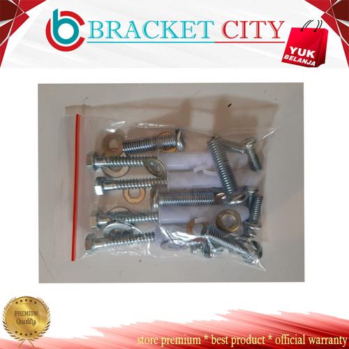 Jual BAUT PISER BRACKET TV/PISER BAUT FULL SET WALL BREKET - Jakarta ...