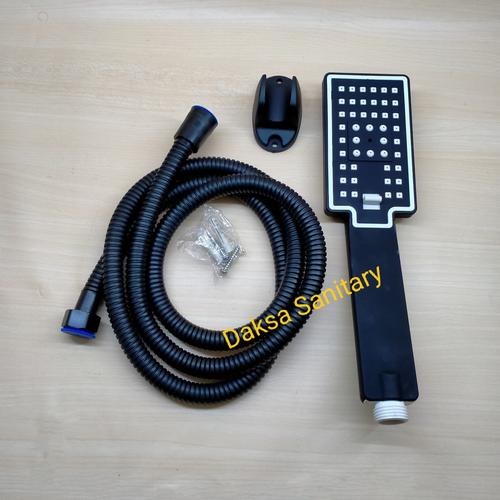 Jual Hand Shower minimalis HITAM 3 sistem/ Shower Kamar mandi Kotak ...