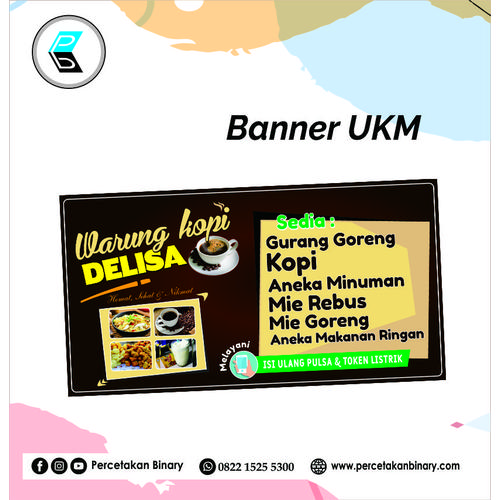 Jual File Design Spanduk Warkop | CDR Corel | Editabel - Kab ...