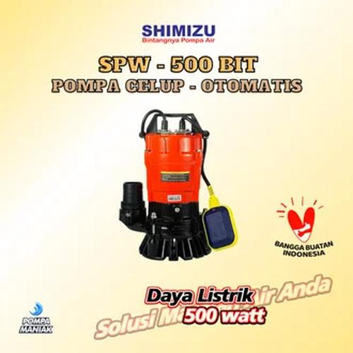 Promo Shimizu Pompa Celup SPW500BIT Air Kotor Otomatis 500W Cicil 0% 3x ...