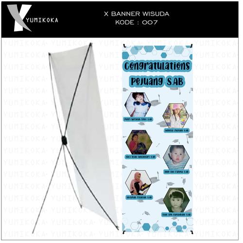 Jual STAND RANGKA TIANG XBANNER BENER BANER SPANDUK WISUDA CUSTOME ...