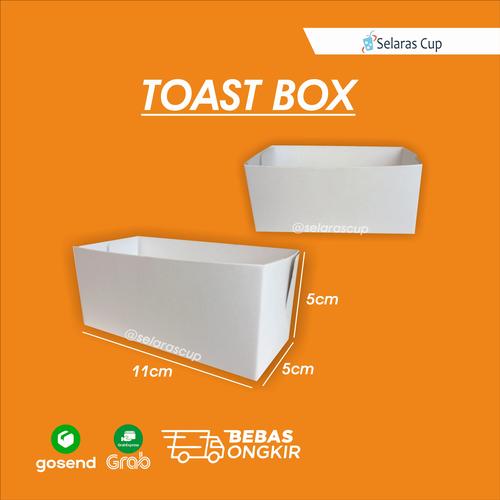 Jual TOAST BOX 11x5x5 - TRAY ROTI PANGGANG IVORY - TRAY PUTIH - TRAY ...