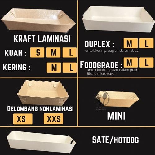 Jual PIRING KERTAS PAPER TRAY FOOD TRAY - Putih L kuah - Kab. Klaten ...