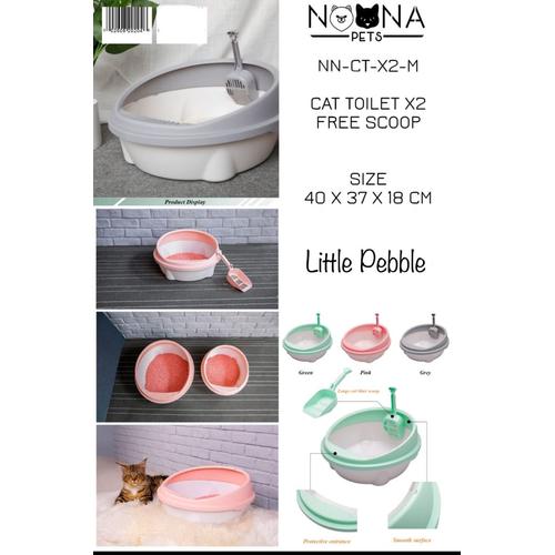 Jual Noona Pets Cat Litter Box M Bak Pasir Kucing Tempat Pasir Kucing ...