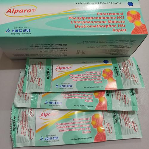 Jual Alpara Tablet Obat Flu Pilek Batuk Demam Pusing Perstrip 10 tablet ...
