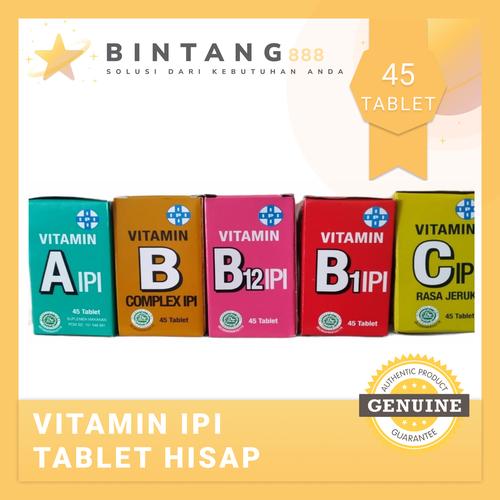 Jual Vitamin Ipi Tablet Hisap Aipi B1ipi B12ipi Bcomplexipi Cipi ...