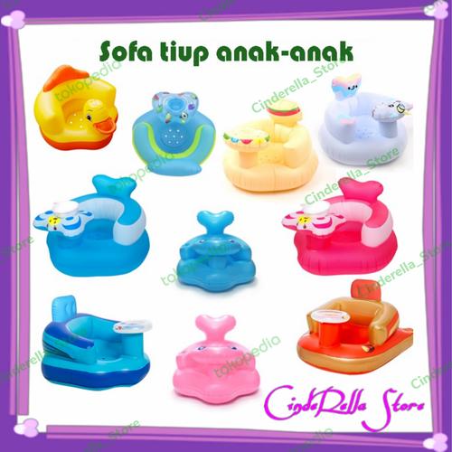 Jual Kursi Sofa Bayi Tiup Pompa Tempat Belajar Duduk Anak Pvc Bebek ...