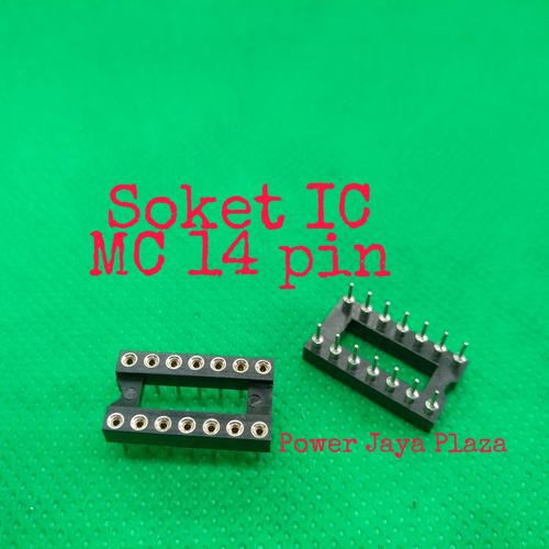 Jual MC soket socket 14pin Soket socket IC MC 14pin soket ic bulat 14p ...