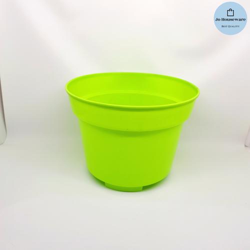 Jual Pot bunga 25 cm new tebal anti pecah uniq serbaguna warna hijau ...