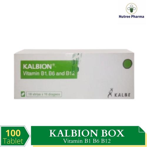 Jual Kalbion Box Vitamin B1, B6, B12 isi 100 Tablet - Kota Surabaya ...