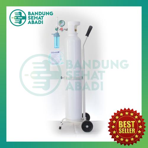 Jual TABUNG OKSIGEN PORTABLE 2M³ Kubik Troli Regulator FULL SET LENGKAP - Kota Bandung - Bandung ...