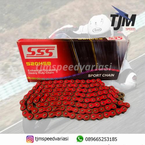 Jual rantai SSS Hsb 520-120 merah ninja250 cbr250rr r25 zx25r - Kota ...