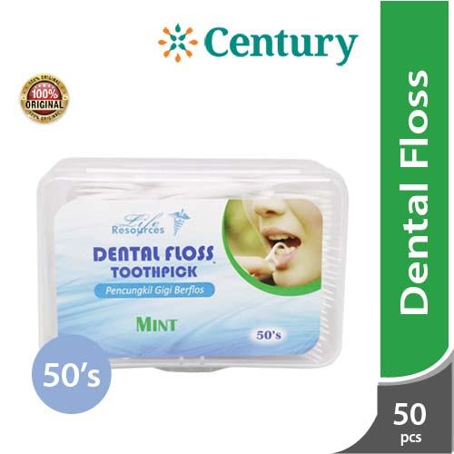 Promo Liferesources Dental Floss Toothpick Mint 50's / Pembersih Gigi ...