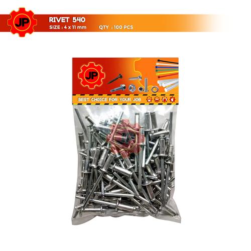Jual PAKU RIVET 540 - 4 X 11 MM BLIND RIPET RIFET TEMBAK ALUMINIUM 100 ...