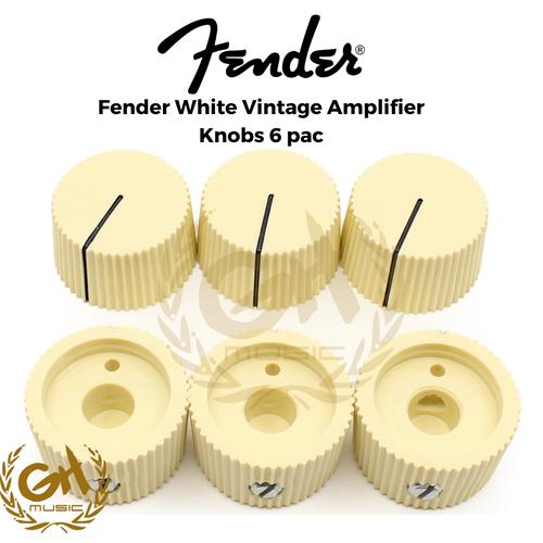 Promo Fender White Vintage Amplifier Knobs 6 packs | Kenop Amplifier ...