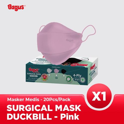 Promo BAGUS - Masker Medis Duckbill 4D 4 Ply | Surgical Mask Earloop ...