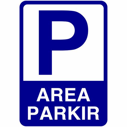 Jual Stiker area parkir stiker petunjuk arah parkir stiker sign UK 20× ...