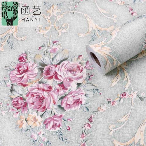 Jual Wallpaper dinding Stiker Dinding Motif Hijau Tosca Bunga Mawar ...