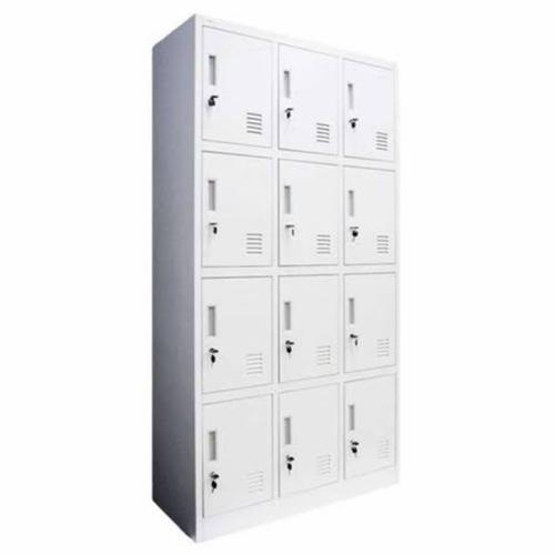 Jual Locker Besi 12 Pintu Loker Lemari Kantor Kerja 90cm Light Grey ...