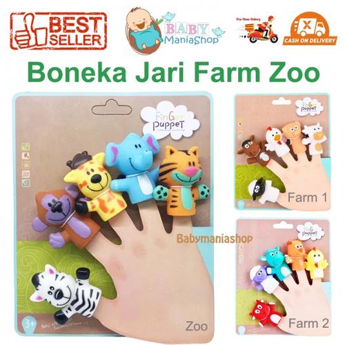 Jual Boneka Jari Binatang Peternakan PREMIUM Finger Puppets 5in1 FARM ...