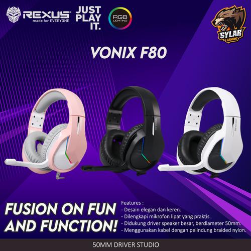 Jual Rexus Vonix F80 RGB Gaming Headset - Hitam - Jakarta Pusat - Sylar ...
