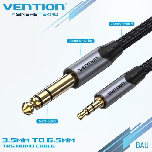 Jual VENTION 10M Kabel AUX 6.5 mm to 3.5 mm Male to Male TRS Audio ...