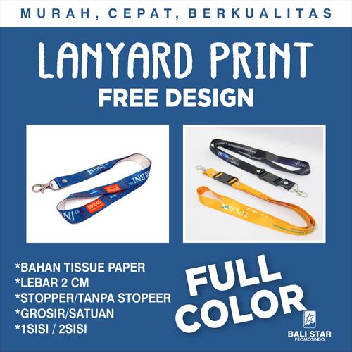 Jual CETAK CUSTOM PRINT TALI ID CARD/ PRINT LANYARD - 1SISI - Kota ...
