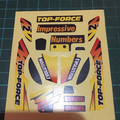 Jual tamiya top force lawas custom decal - original custom - Kota ...