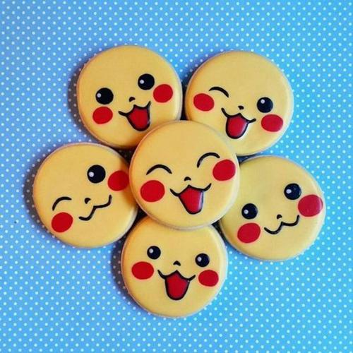 Jual Kukis hias tema Pokemon karakter lucu menggemaskan (butter cookies ...
