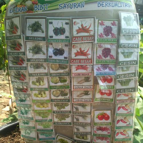 Jual macam-macam biji bibit sayuran/benih sayuran/sachet bibit sayur ...