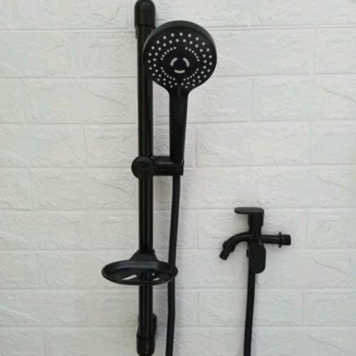 Jual hand shower tiang/ shower kamar mandi/ shower mandi dan kran ...