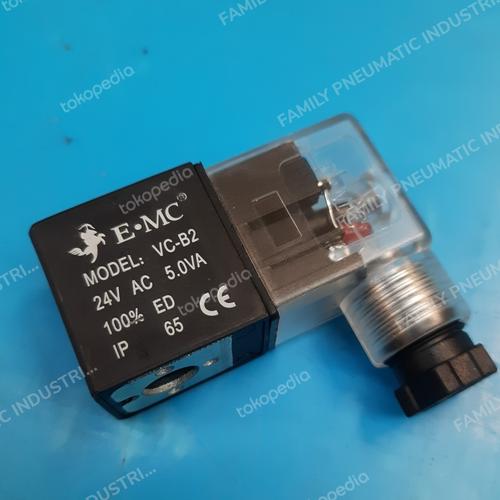 Jual COIL SOLENOID VALVE E-MC EMC 24VAC 24V AC MODEL VC-B2 - Jakarta Barat - Family Pneumatic ...
