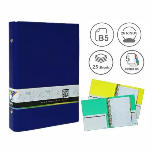 Promo Bantex Multiring Binder (Bonus Isi Binder) Size B5 dan A5 1326 ...