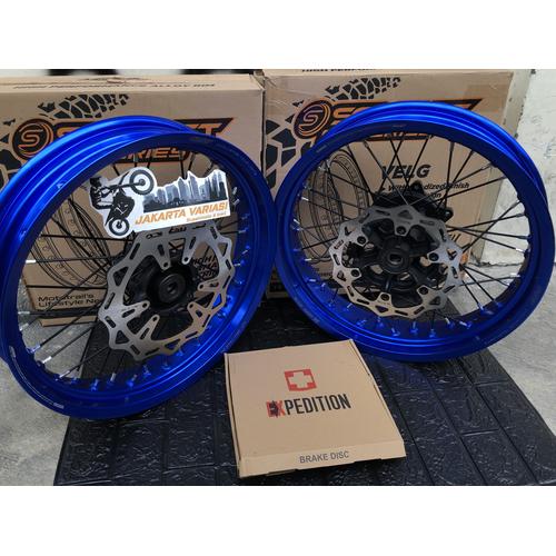 Jual velg supermoto wr 155 tromol expedition velg scarlet 300 350 17 ...