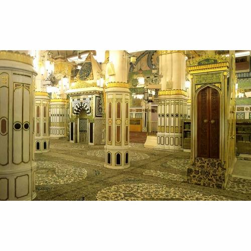 Jual POSTER UK: 100*60CM BAHAN LUSTER UV GAMBAR ROUDHOH MASJID NABAWI ...