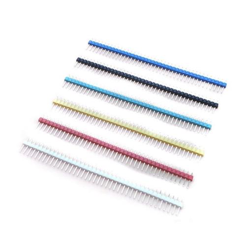 Jual Pin Header 1x40 Male pitch 2.54mm 1x40p 40p 40 p pin 40pin tulang ...