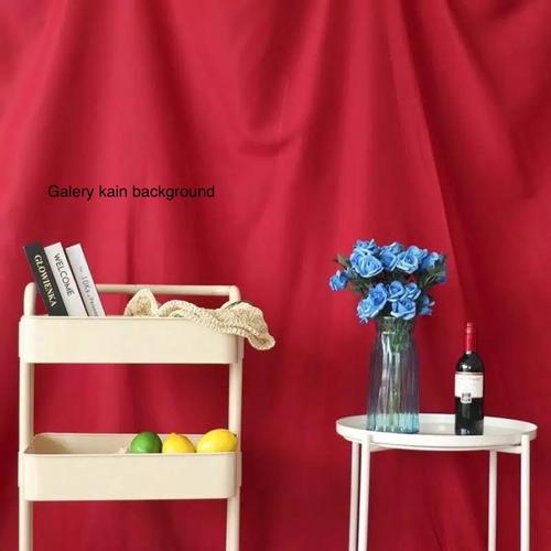 Jual kain background foto merah uk 6 meter x 2.4m backdrop foto studio ...
