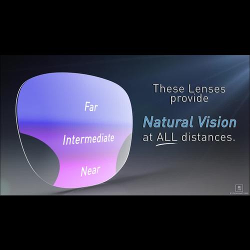 Jual lensa kacamata progresif baca jalan dobel fokus minus plus ...