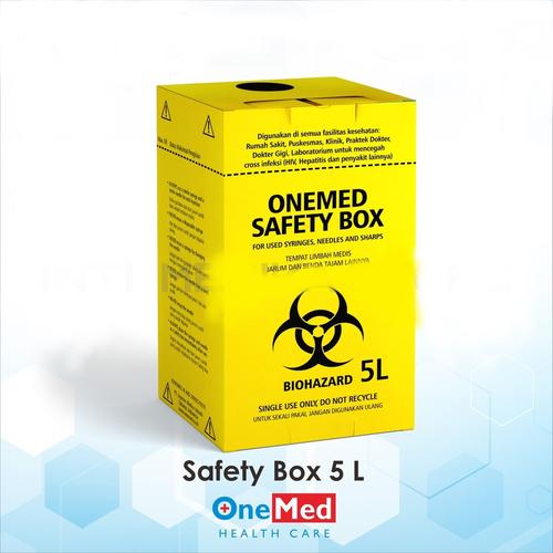 Jual OneMed Safety Box Kuning 5L/ Tempat Sampah Medis 5L - Kota ...