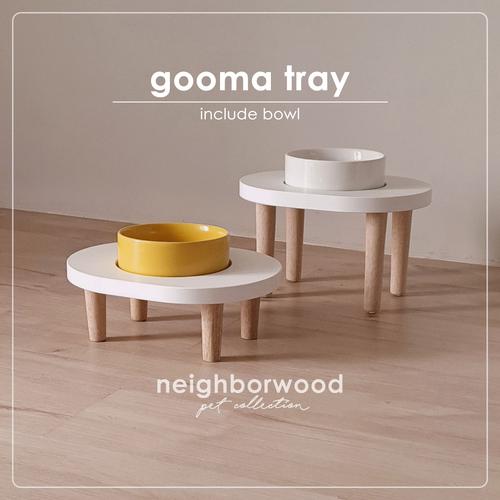 Jual Gooma tray / tempat makan anjing / dog cat bowl - Yellow bowl ...