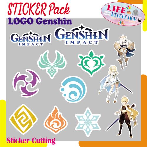 Jual STIKER PACK GENSHIN IMPACT LOGO / Stiker Genshin Logo - Kota ...