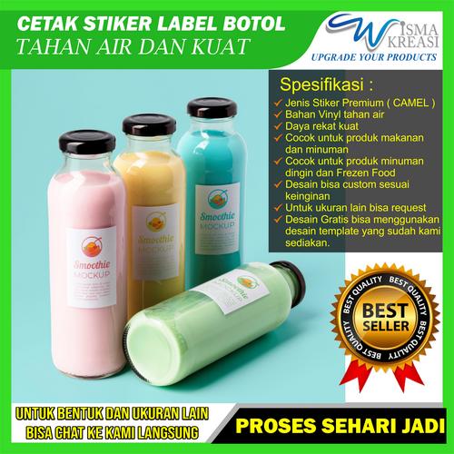 Promo Cetak Stiker Label Botol Minuman 250ml 300ml - Kota Bekasi ...