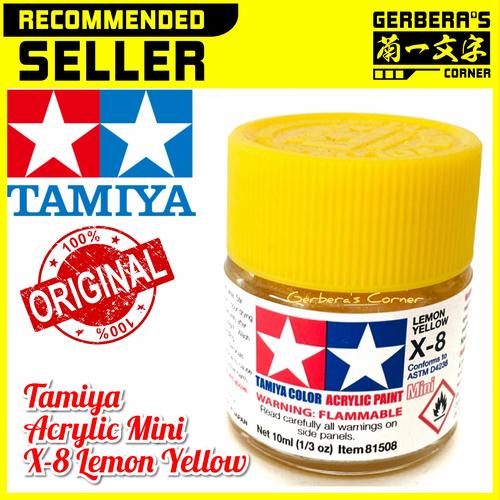 Jual Tamiya Acrylic Mini X8 X-8 Lemon Yellow Cat Gundam Kit Kuas ...