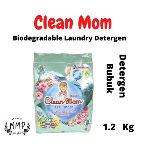 Jual Detergent Bubuk Clean Mom 800 gr Free 400 gr - Kota Surabaya ...