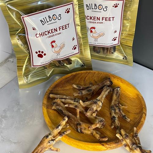 Jual Jerky chicken feet - jerky chicken claw - snack anjing - jerky ...