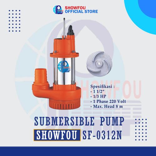 Jual SHOWFOU SUBMERSIBLE PUMP SF-0312N, 1 HP, 1 Phase 250 Watt 2 Inch ...