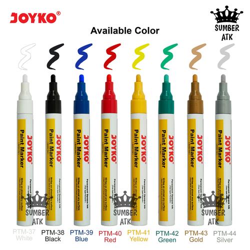 Promo Joyko Paint Marker Color Spidol Cat Permanen Warna PTM-37 - 44 ...