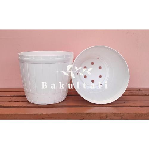Jual ORI POT GENTONG 27 (22cm) - Putih - Kota Tangerang Selatan - Bakul ...
