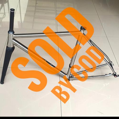 Jual Frame set sepeda roadbike Titanium New Grade 9 size M 2021 disc ...